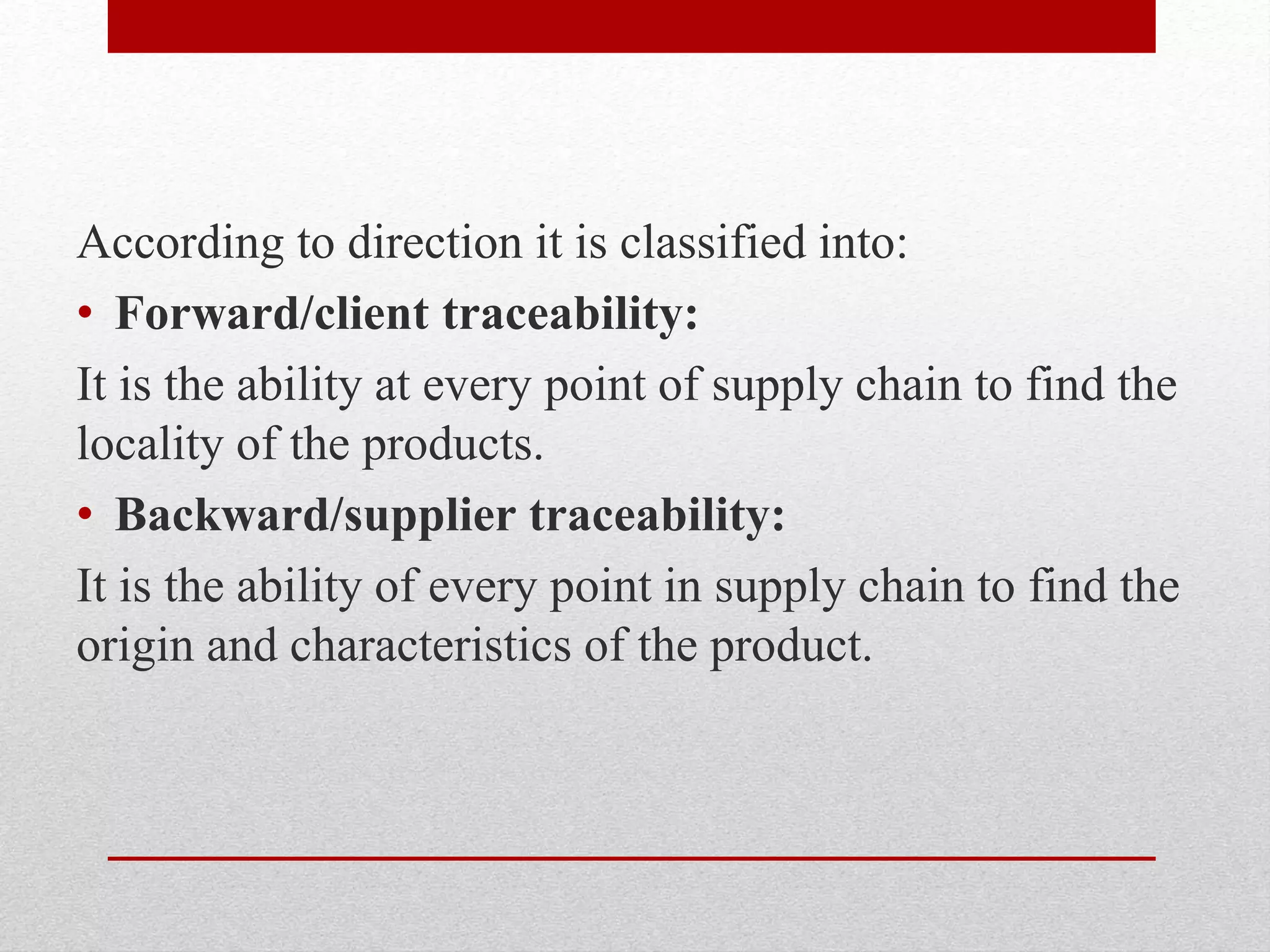 Traceability | PPTX