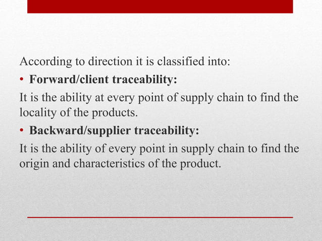 Traceability | PPTX