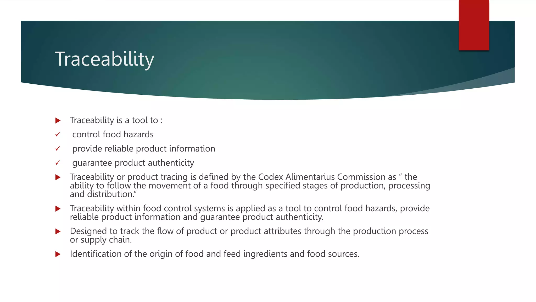 Traceability and trackability and recalls.pptx