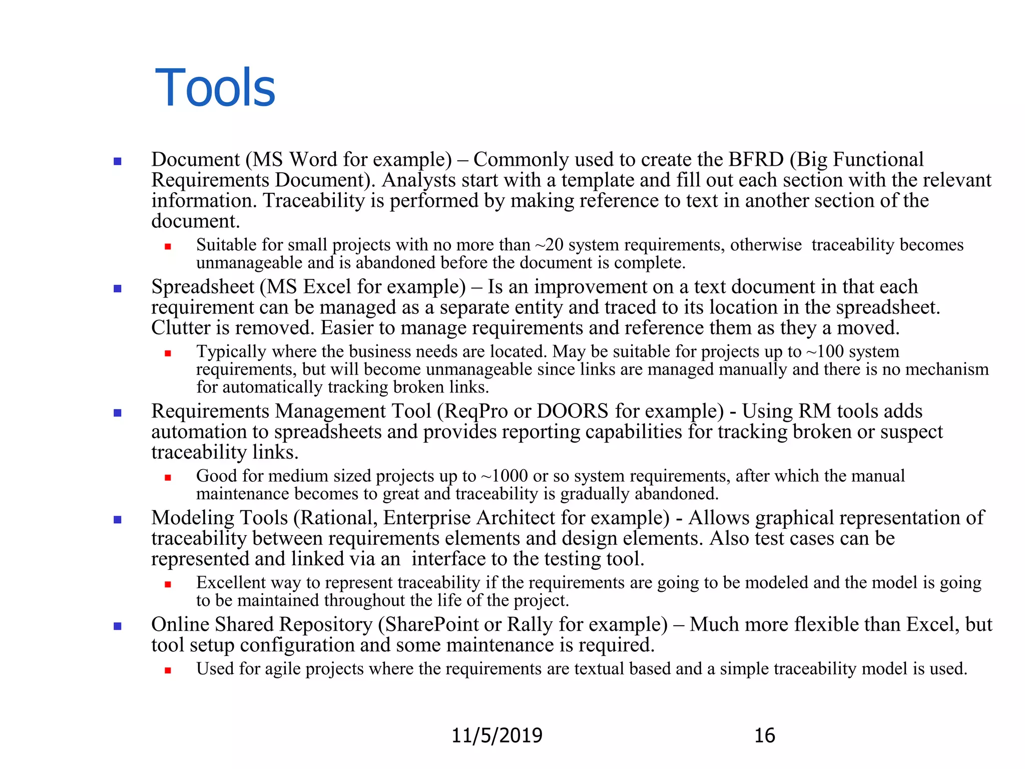 Requirements and Traceability With Pictures | PPT | Computing ...