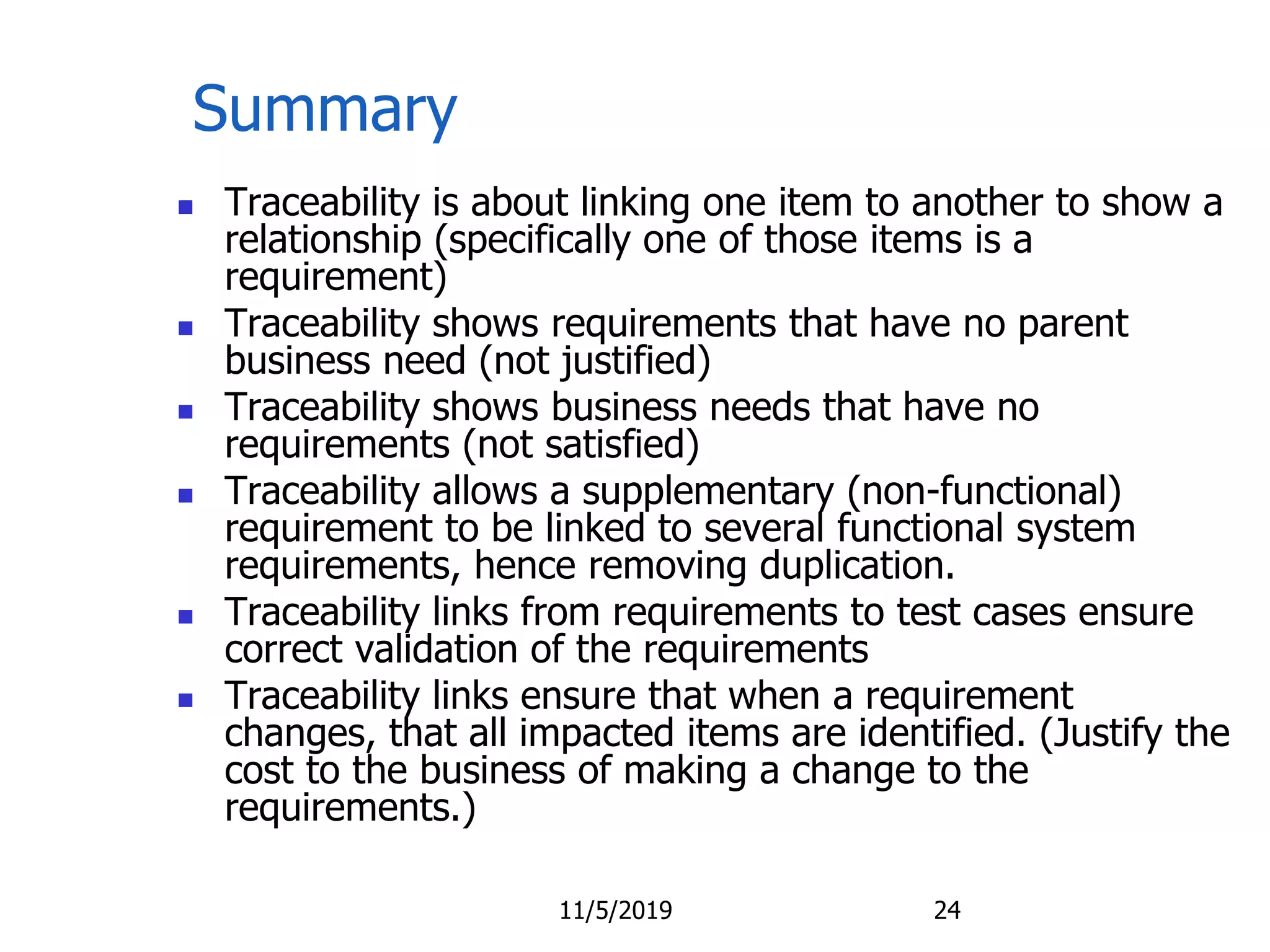 Requirements and Traceability With Pictures | PPT | Computing ...