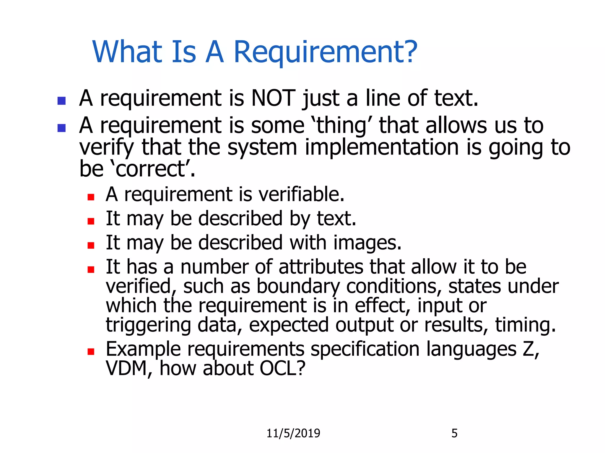 Requirements and Traceability With Pictures | PPT | Computing ...
