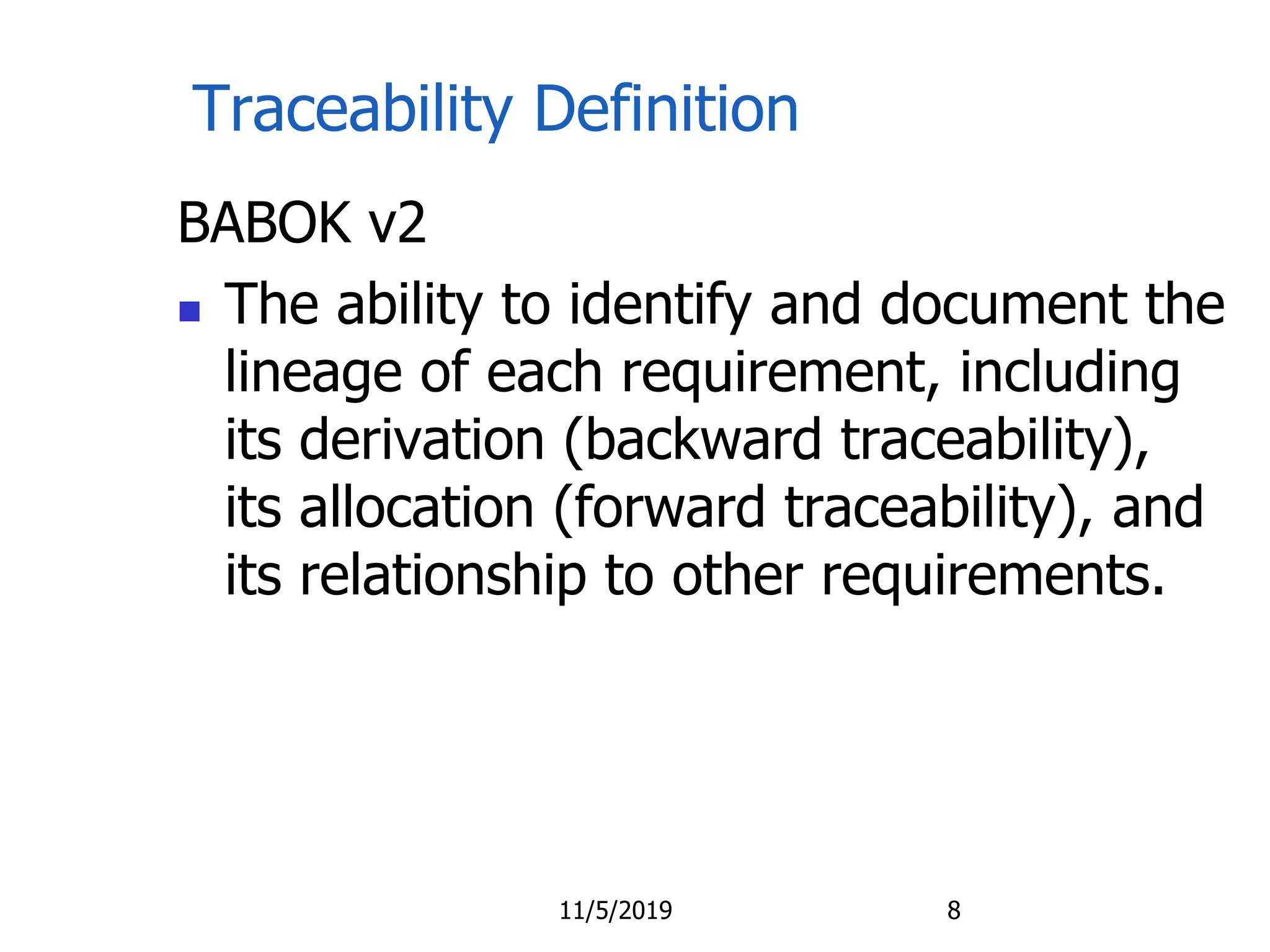 Requirements and Traceability With Pictures | PPT | Computing ...