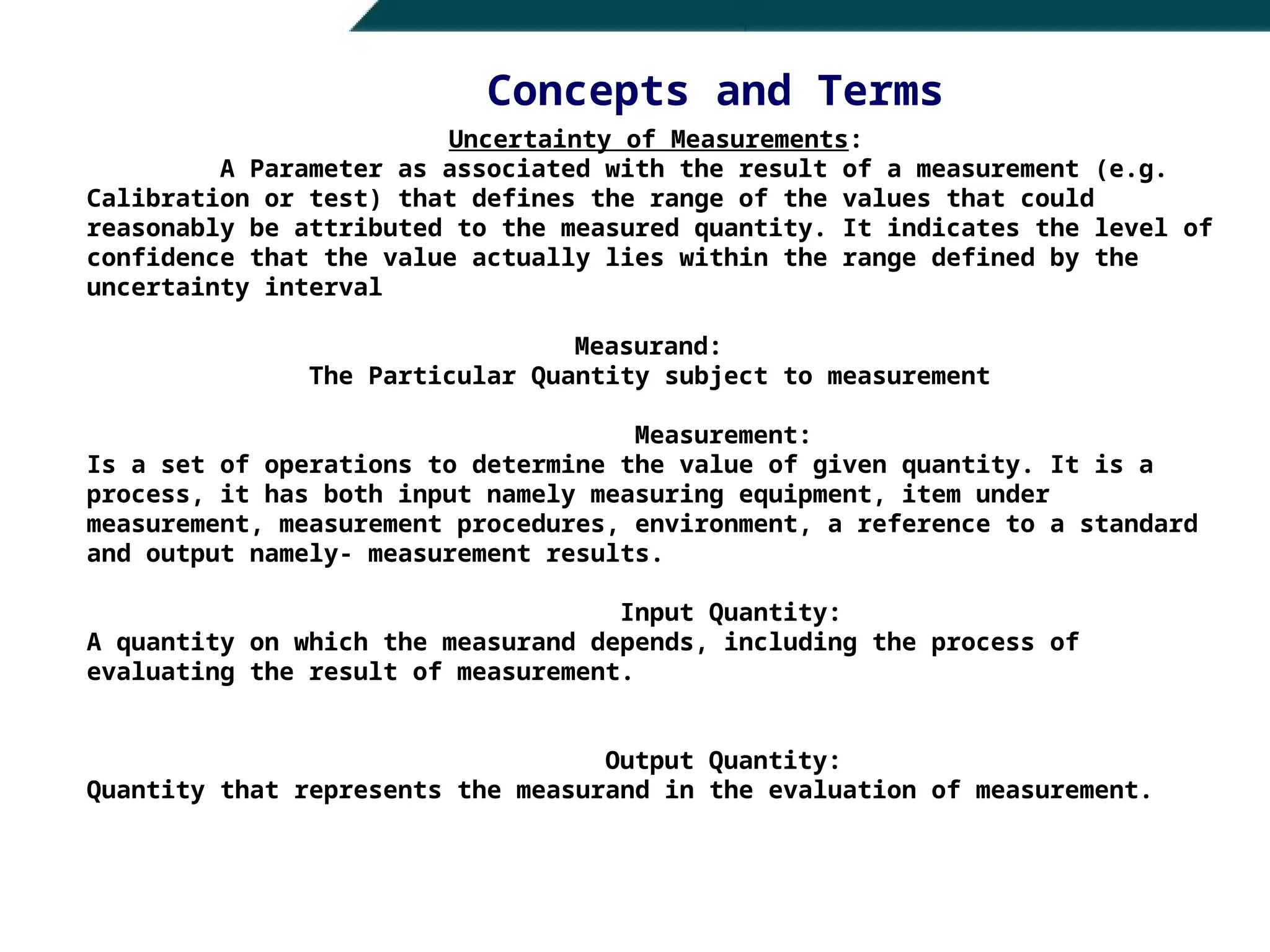 Traceability in Measurement Uncertainty Training.ppt