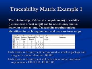 Traceability: Why Connecting the Dots is Important | PPT