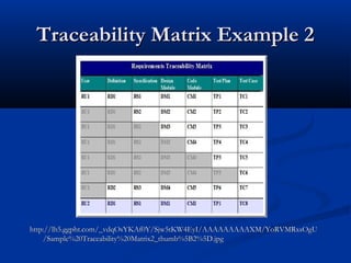 Traceability: Why Connecting the Dots is Important | PPT