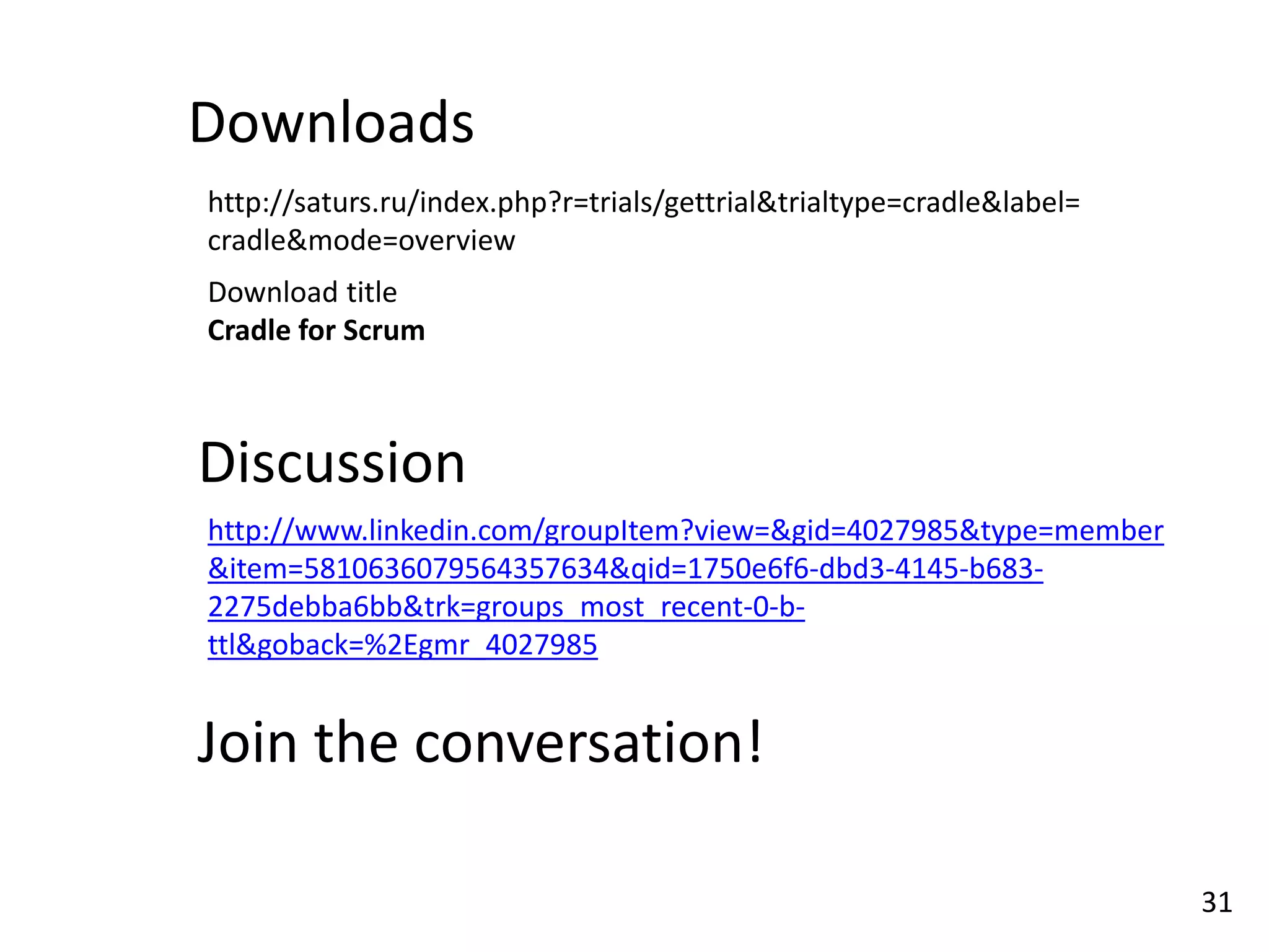 Using Scrum on 3SL Cradle - traceability model and project schema | PPTX | Technology & Computing