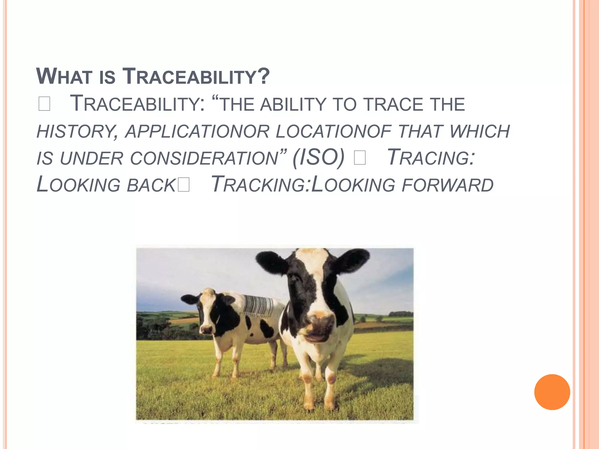 Traceability of meat and meat product | PPTX