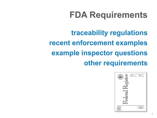 FDA Expectations for Traceability in Device & Diagnostic Design | PDF ...