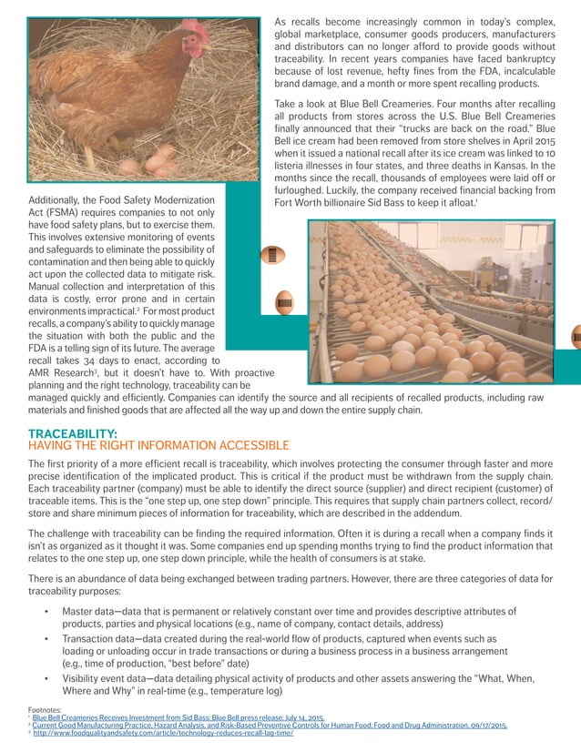 Food Traceability Report | PDF