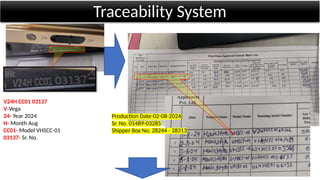 Traceability System to trace the product for | PPT
