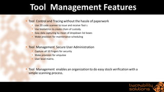 Tool management system | PDF