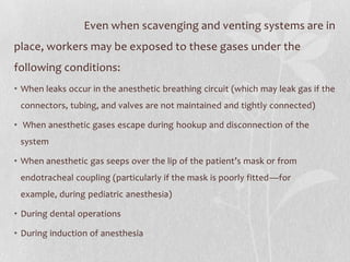 Trace anesthetic exposure | PPTX