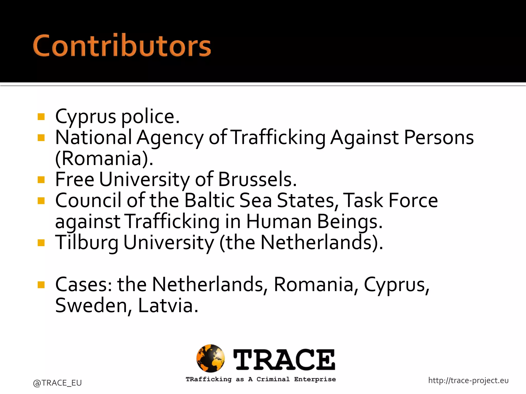 Macro & Micro analysis of the trafficking of human beings | PPT