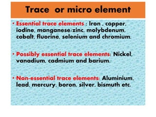 Trace element 1 | PPT