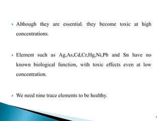 Trace element ppt | PPTX