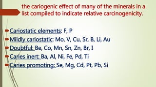 Trace elements and dental health | PPTX