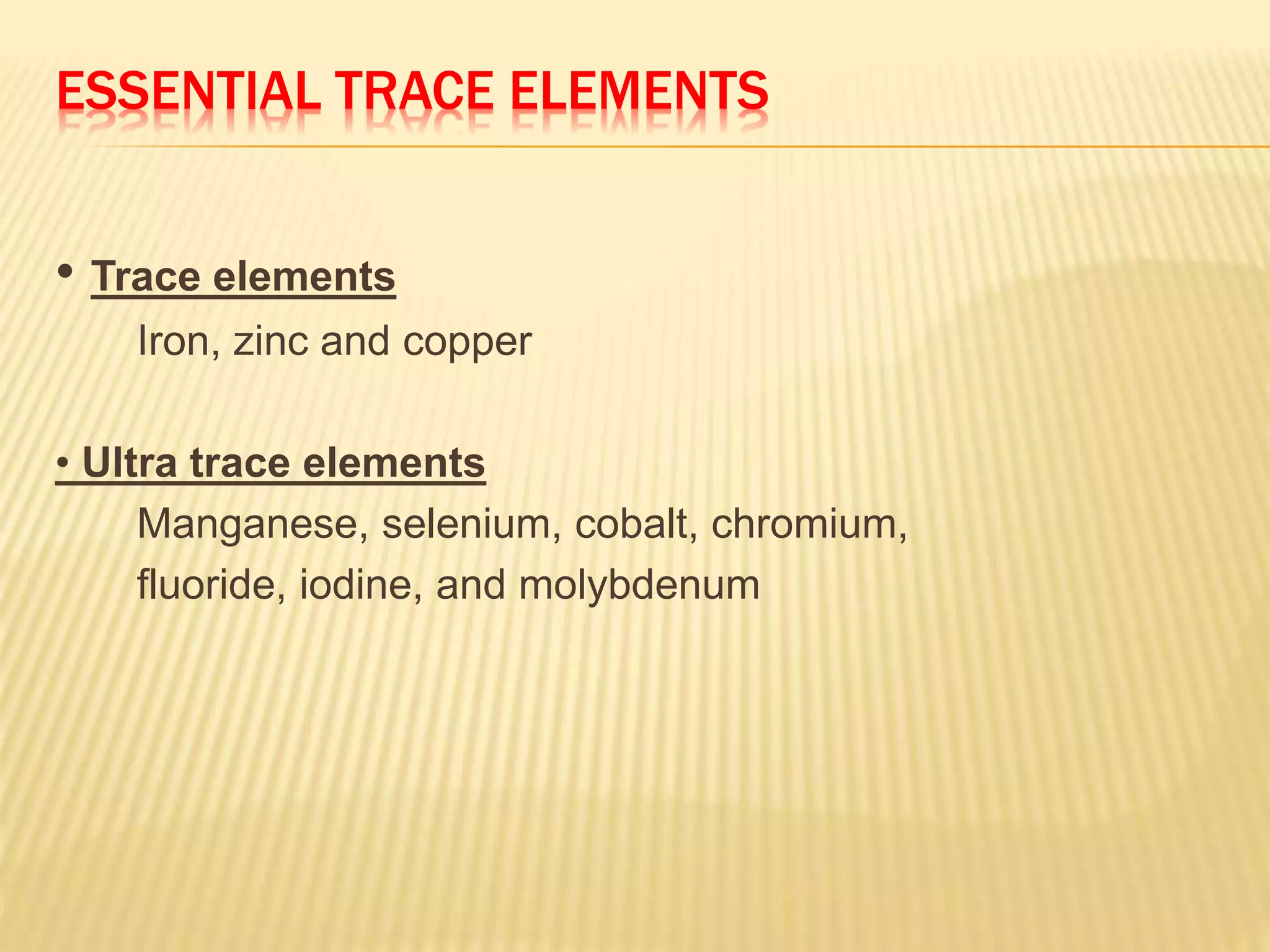 Trace elements | PPTX