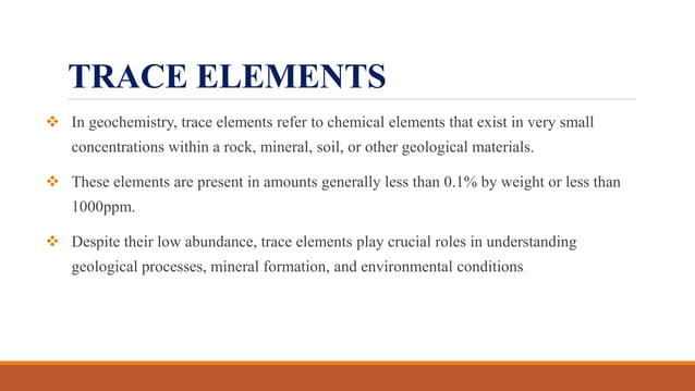 chapter 8 trace Elements in geochemistry.pptx