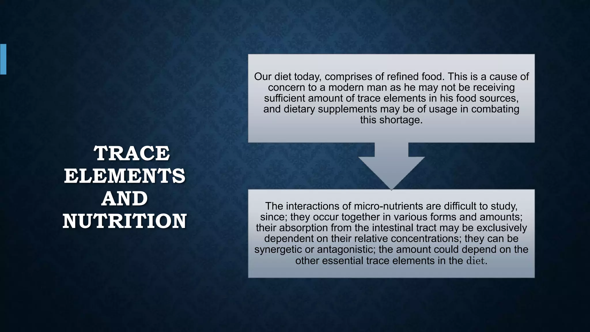 Trace elements ppt | PPTX