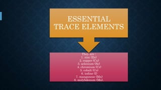 Trace elements ppt | PPTX