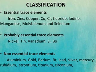 Trace elements | PPT