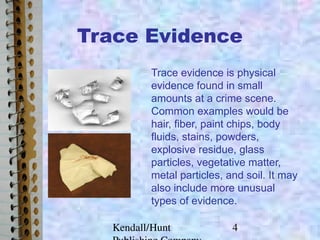 Trace Evidence for HS Forensic Science Class | PPT