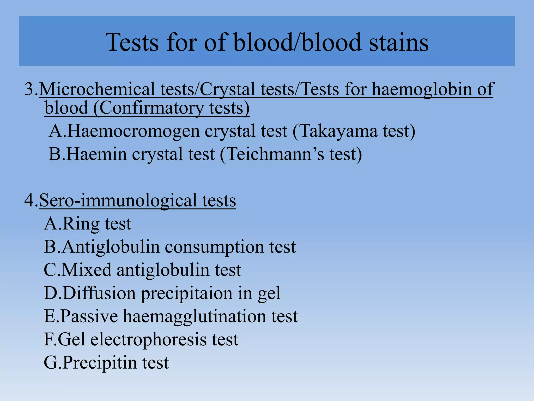 Trace evidence blood group | PDF