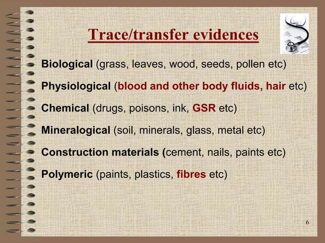 trace evidence in forensic medicine practice | PPT | Arms & Ammunition ...