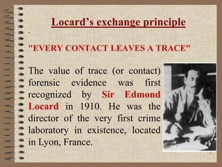 trace evidence in forensic medicine practice | PPT