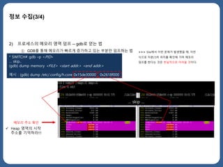 Trace memory leak with gdb (GDB로 메모리 누수 찾기) | PPT
