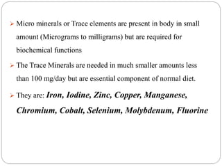 Trace minerals | PPT