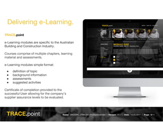 TRACE.point Product Overview 2017 | PDF | Computing | Technology ...