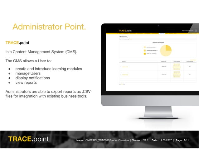 TRACE.point Product Overview 2017 | PDF | Computing | Technology ...