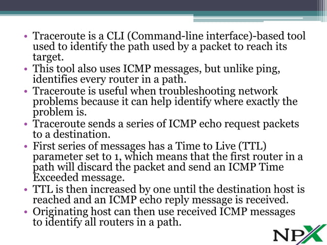 Trace route | PPTX | Computer Networking | Computing