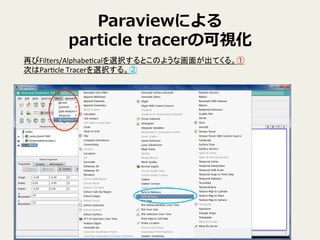 ParaviewでのParticle Tracerを用いた可視化 | PDF