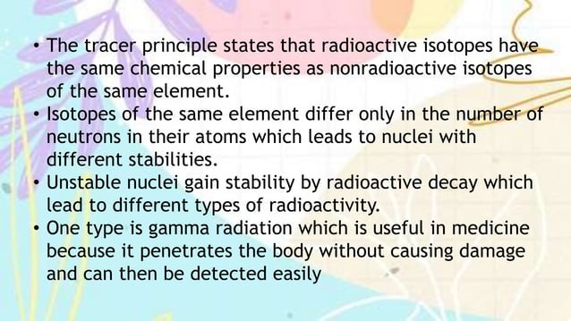 Principle, uses and application of tracers in biology. MSc Botany | PPTX