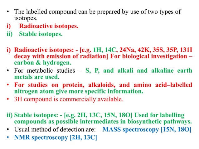 Tracers technique and radioisotopes in the investigation of biogenetic ...