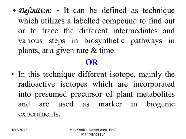 Tracer technique | PDF | Chemistry | Science