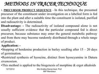 Tracer technique | PDF