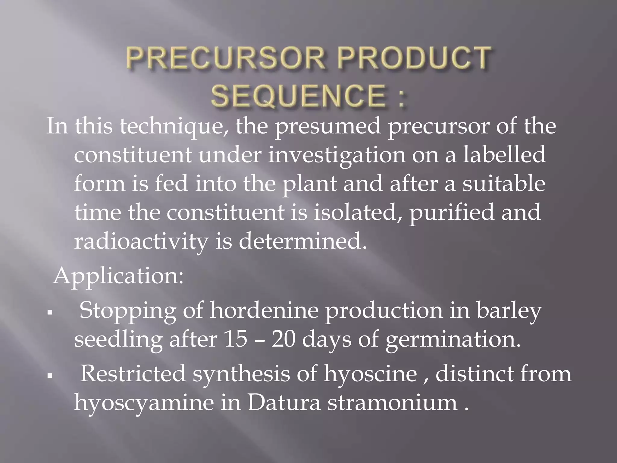 Tracer technique. | PPTX