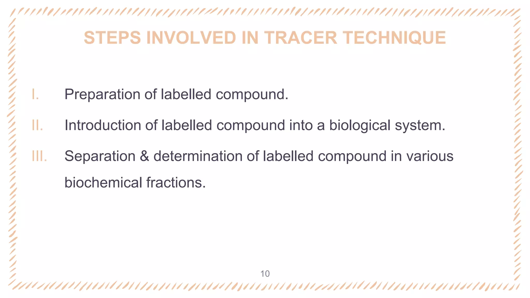 Tracer techniques, General techniques for biosynthetic studies ...