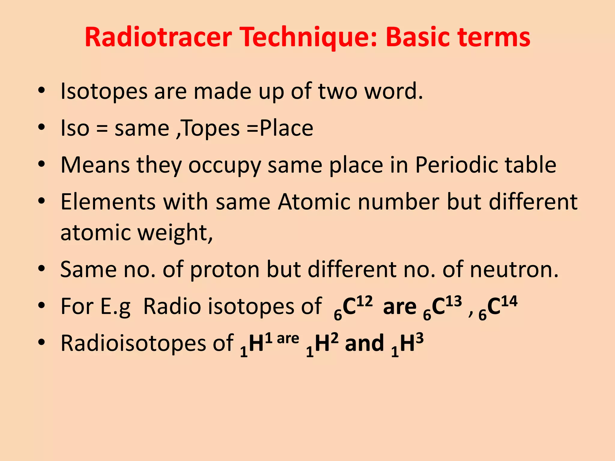 STUDY OF UTILIZATION OF RADIOACTIVE ISOTOPES IN THE INVESTIGATION OF BIOGENETIC STUDIES by Dr ...