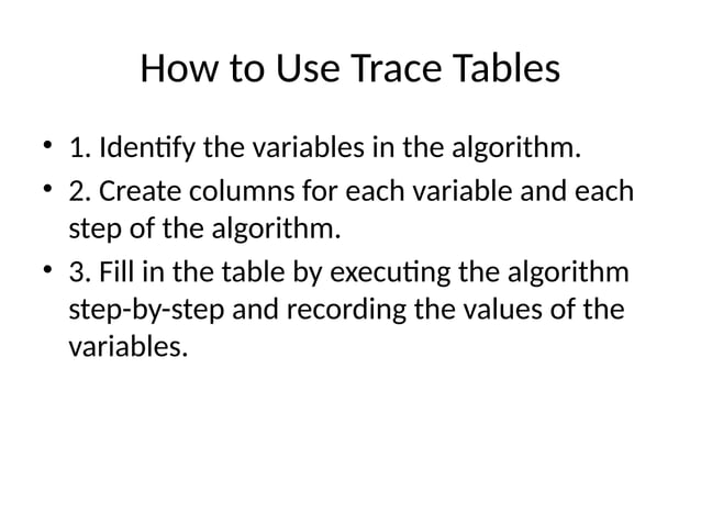 Trace in python Tables_Presentation.pptx