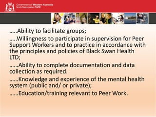 Tracey Hennessy and Tracy Wilson - The Fine Balance of Peer Work | PPT