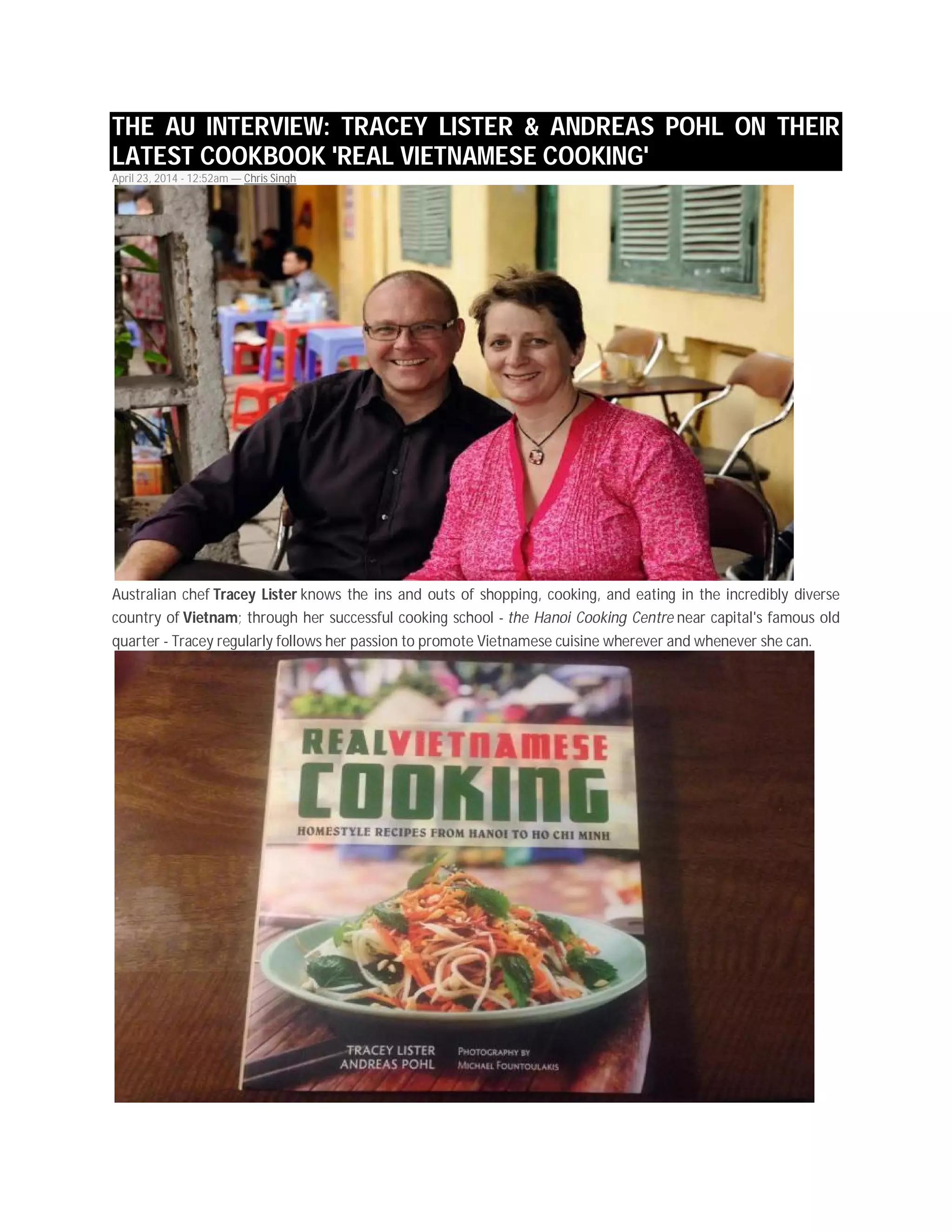 Tracey lister & andreas pohl on their latest cookbook | PDF | Cooking ...