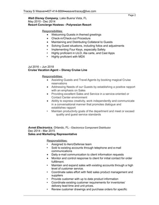 Tracey S Weaver Resume | DOC