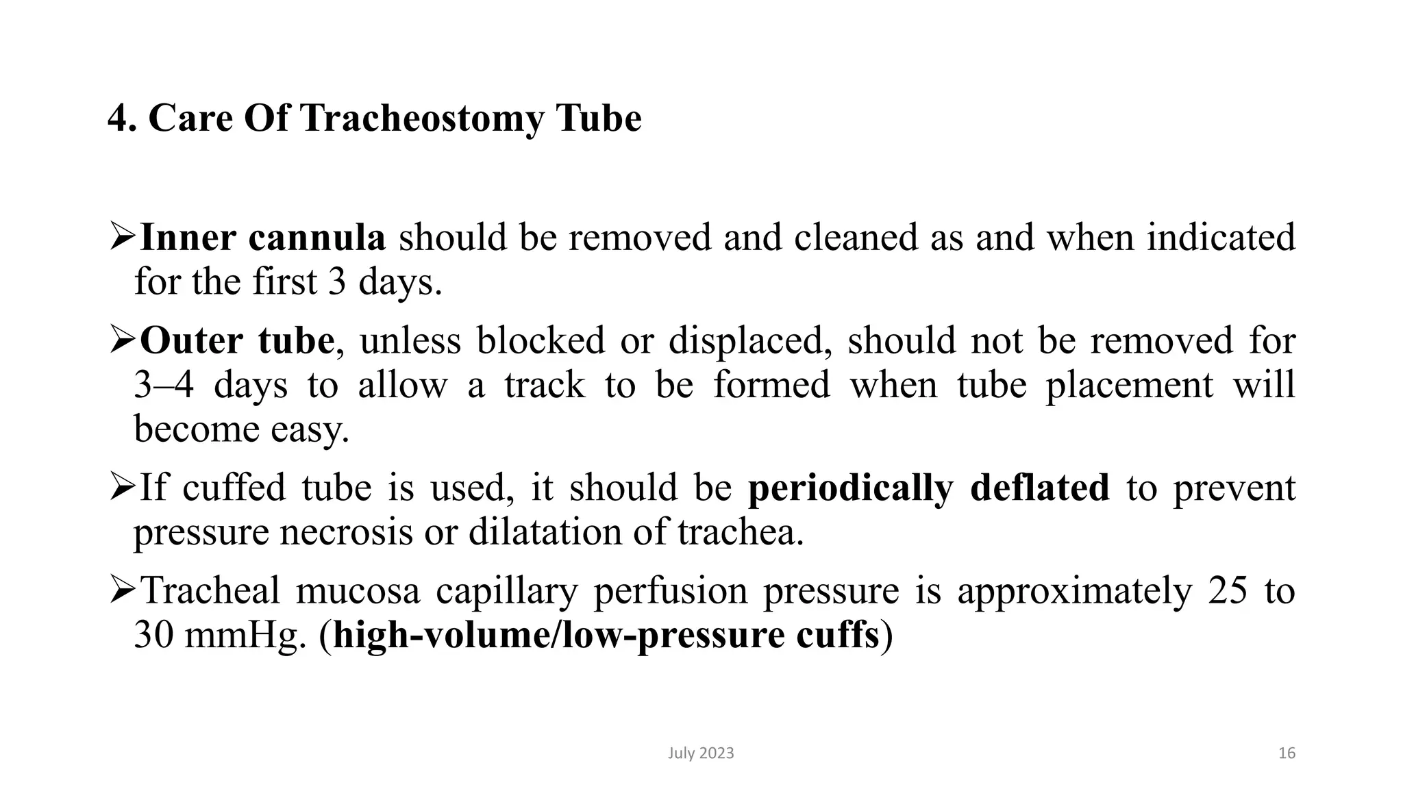 tracheostomy care in hospitalized patient | PPTX