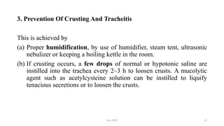 tracheostomy care in hospitalized patient | PPT