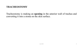 tracheostomy care in hospitalized patient | PPT